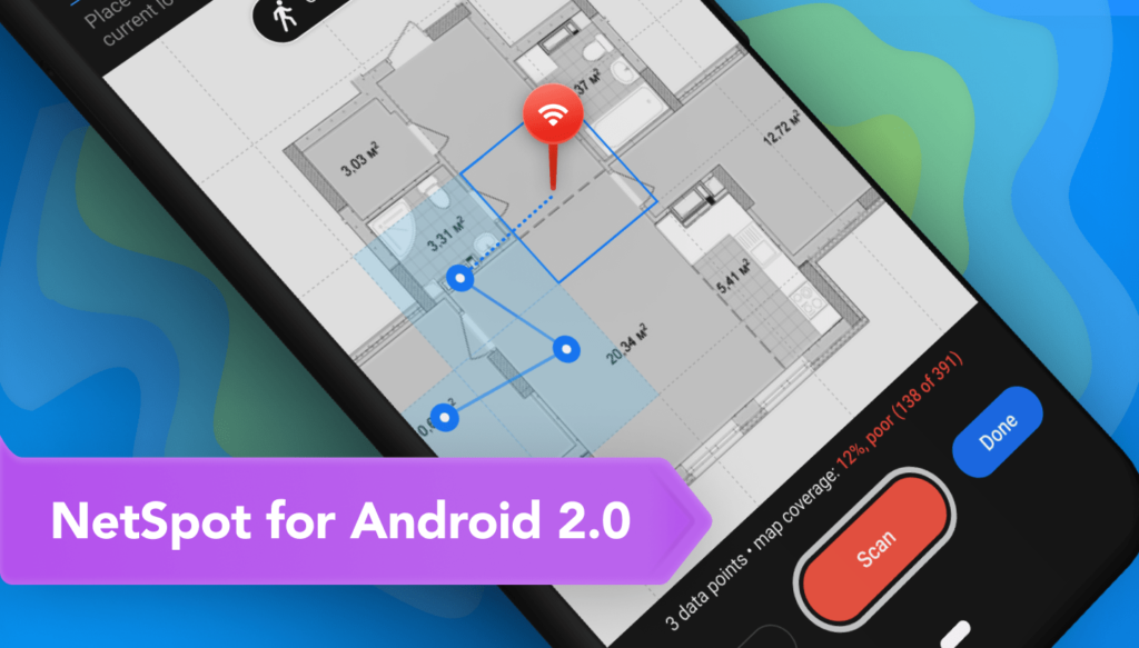 NetSpot for Android 2.0 with Wi-Fi Site Survey