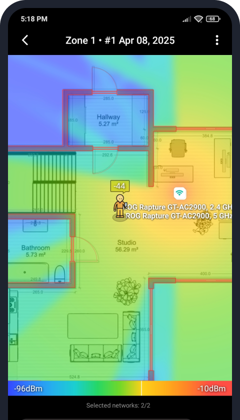 NetSpot For Android – WiFi Analyzer, Heatmapper, Planner and Survey app