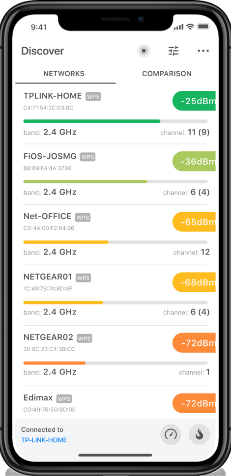 Get the best signal with free WiFi analyzer for iOS
