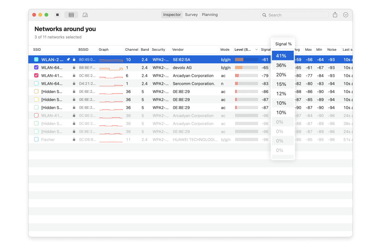 Bezpłatny skaner WiFi dla macOS i Windows — NetSpot