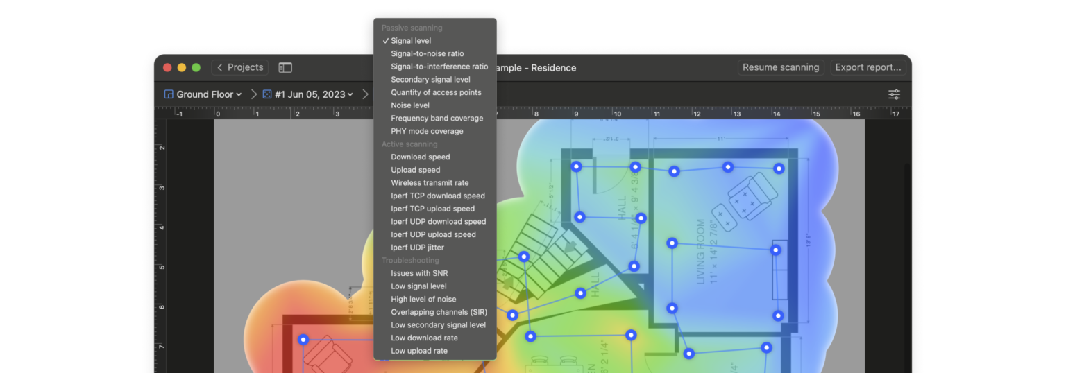 NetSpot — Best WiFi HeatMap Software. Windows & Mac. Free try!