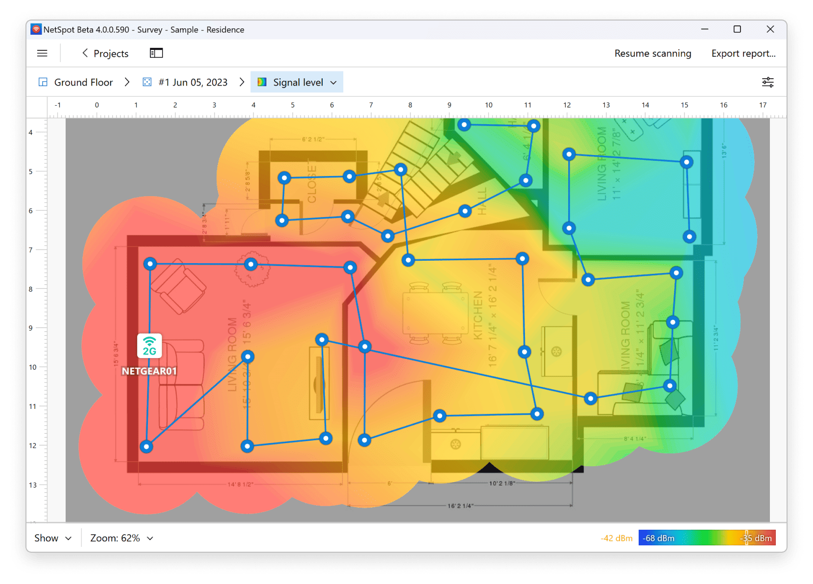 NetSpot WiFi Site Survey Software: WiFi Heat Maps, Network Planning ...
