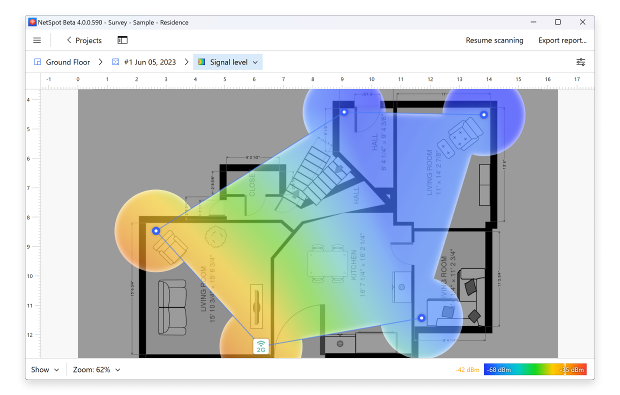 遵循 NetSpot 的 WiFi 頻道規劃最佳實踐