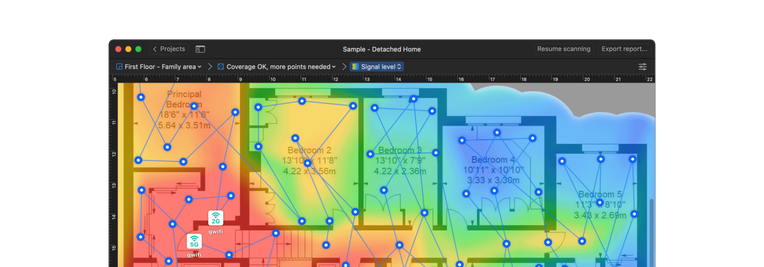 NetSpot — Best WiFi HeatMap Software. Windows & Mac. Free try!