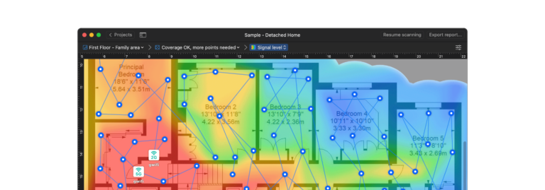 NetSpot — Best WiFi HeatMap Software. Windows & Mac. Free try!